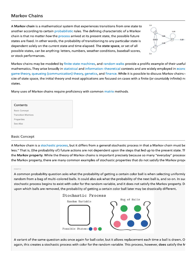 Markov Chains | PDF