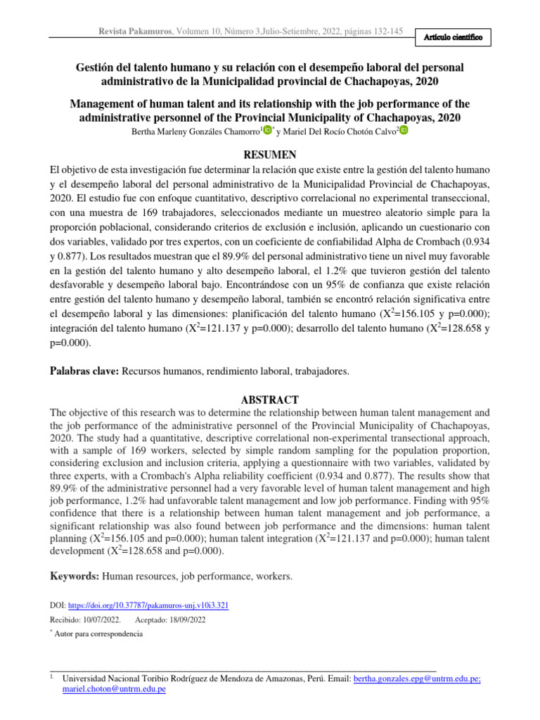 Gestion Del Talento Humano y Su Relacion Con El de | PDF | Gestión de recursos humanos | Business
