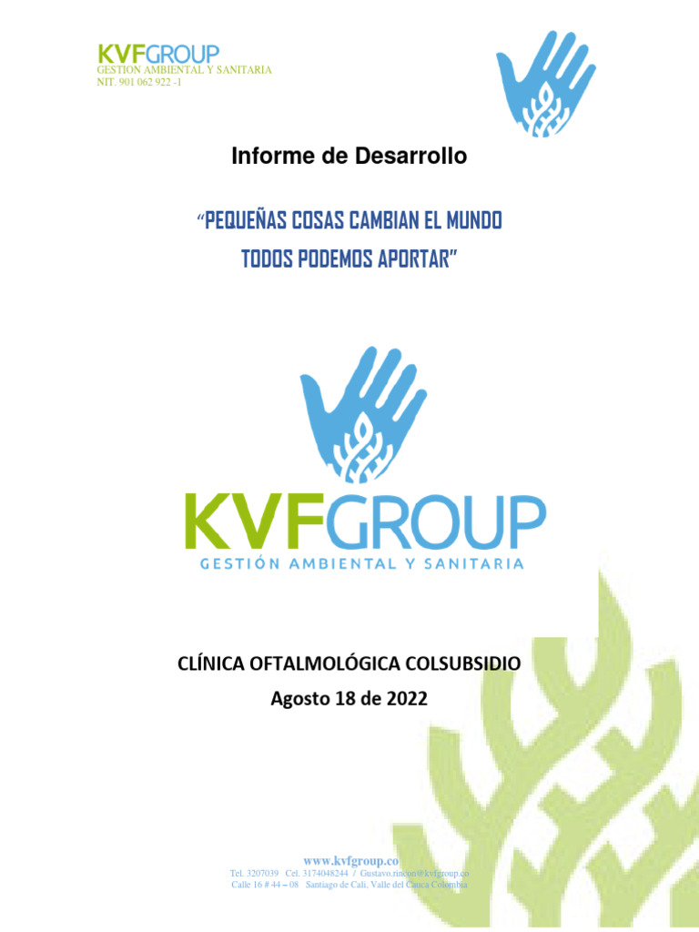 Informe CM Clínica Oftalmológica | PDF | Residuos | Entorno natural