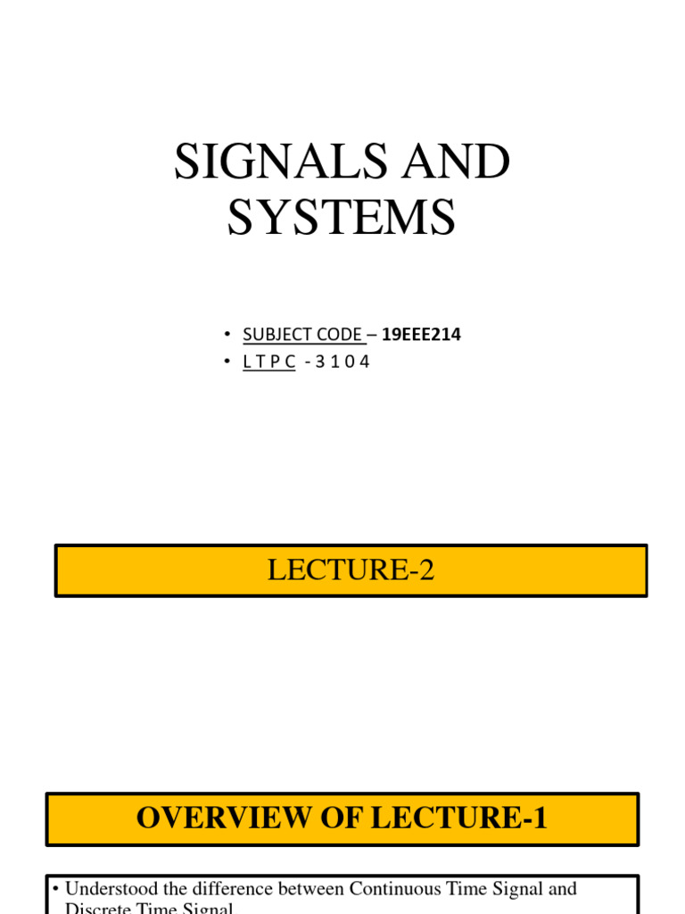 Lecture 2 | PDF