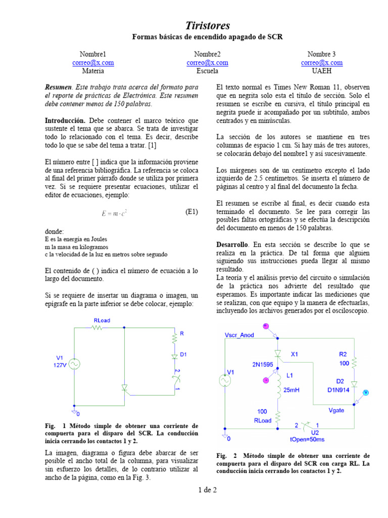 Formato IEEE | Descargar gratis PDF | Ciencias fisicas