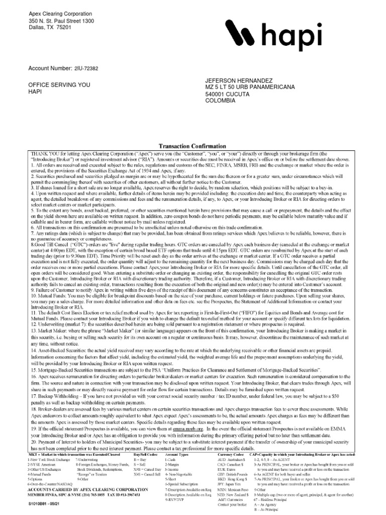 Hapi Trade Confirmation Jan-2024 | PDF