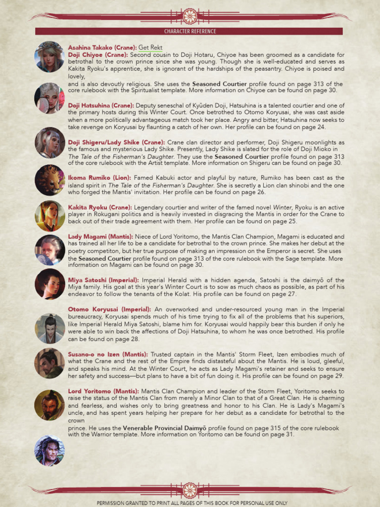 Totally Not Winter's Embrace Character List | PDF | Politics | Young Adult