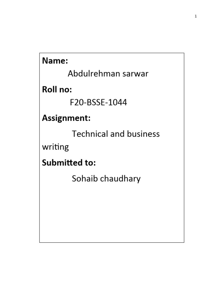 Assignment TBW | PDF | Citation | Communication