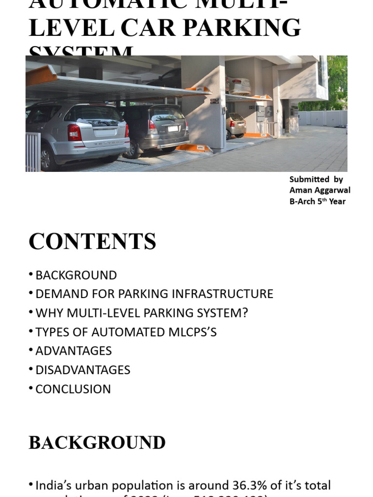 Automatic Parking Ppt 1 | PDF | Parking | Parking Lot
