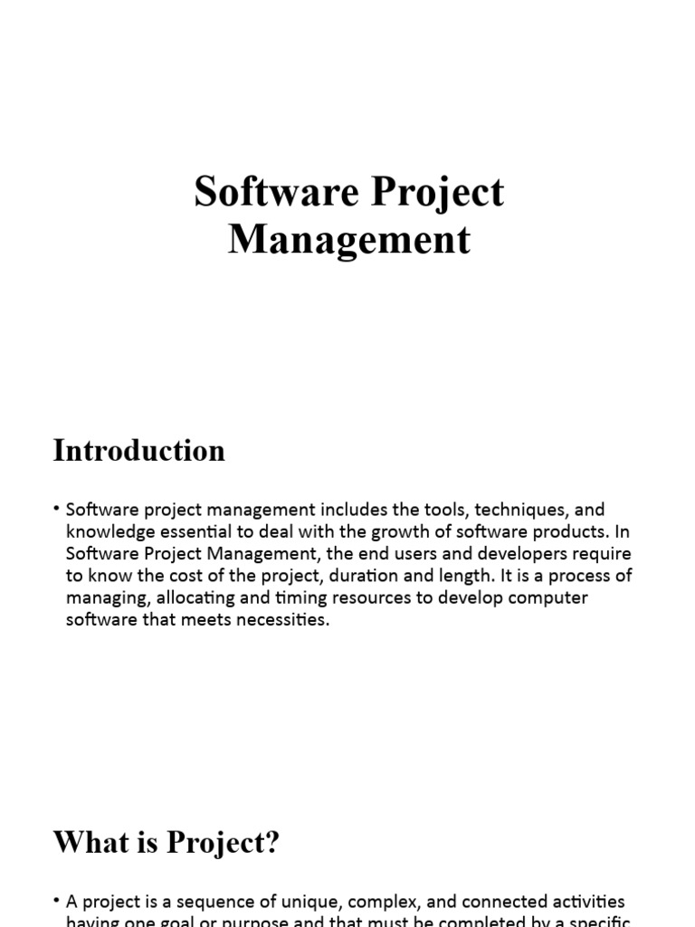 Software Project Management | Download Free PDF | Project Management | Software