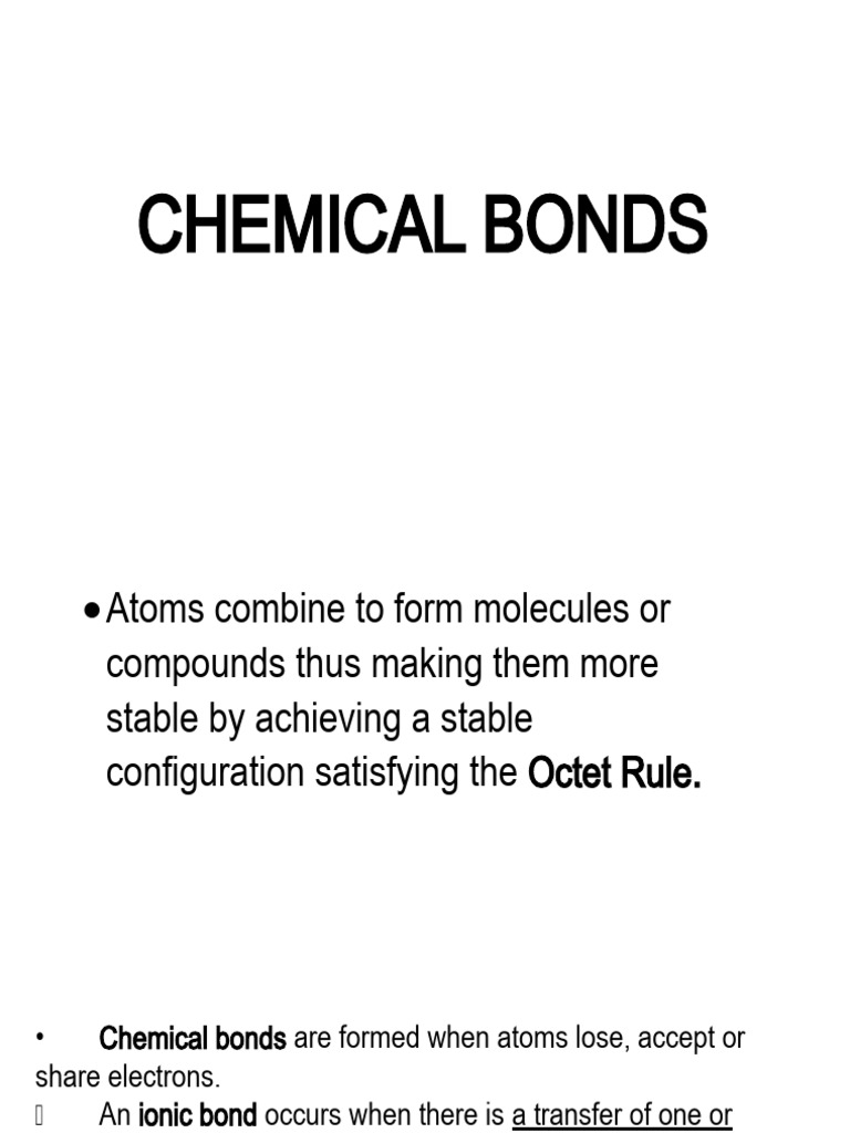 Understanding Chemical Bonds and Polarity | PDF | Science & Mathematics ...