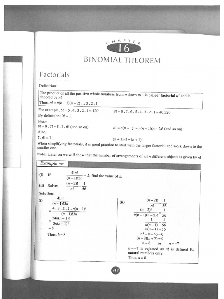 Binomial Theorem | PDF