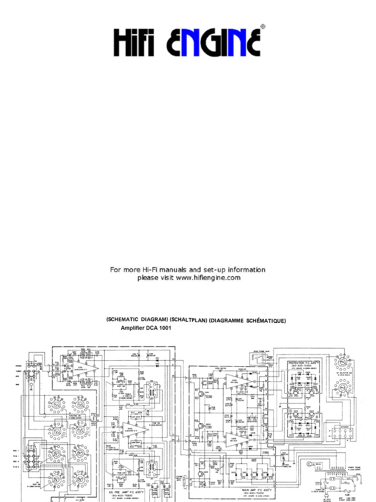 Hfe Sanyo Dca-1001 Schematic | PDF