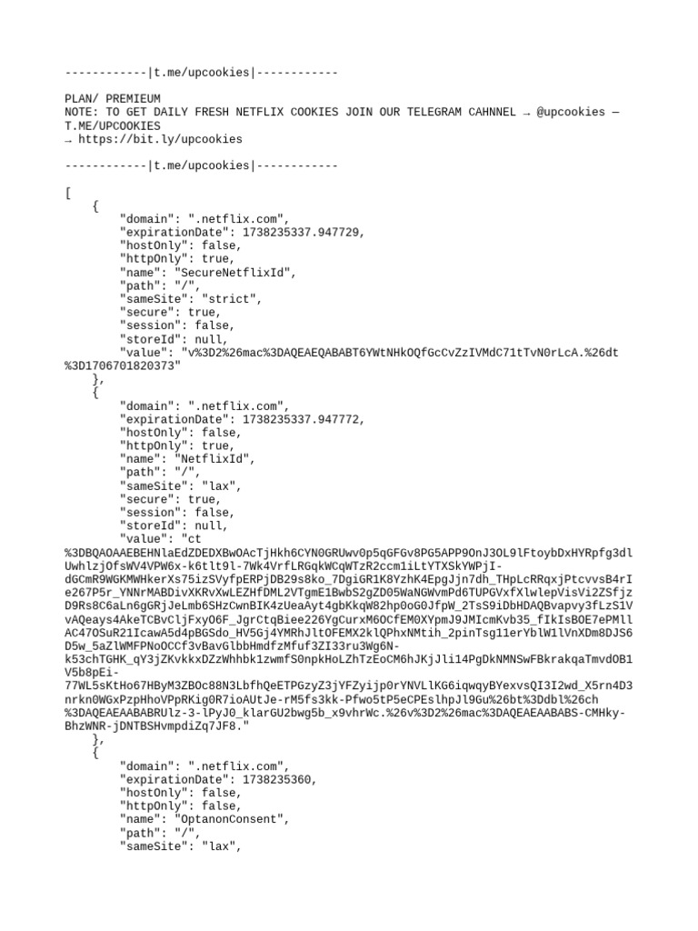 Netflix Cookies 08 @upcookies - Bit - Lyupcookies | PDF | Http Cookie | Sql