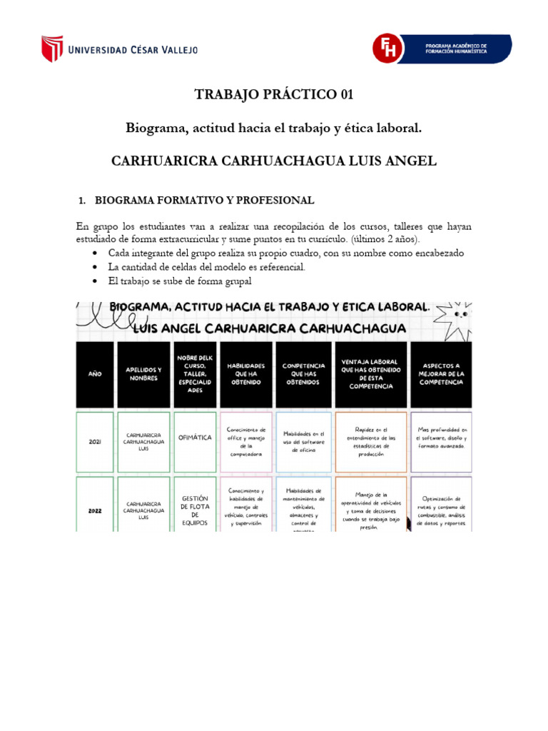 Trabajo Practico 01 de Biograma | PDF