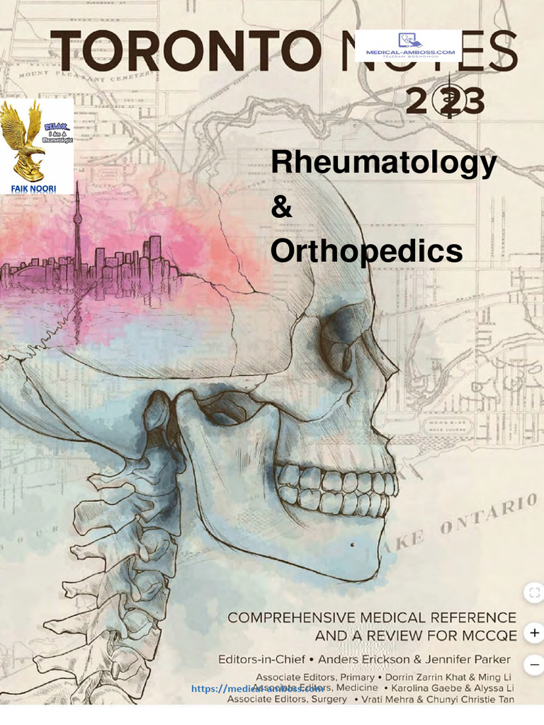Toronto Notes 2023 - Rheumatology & Orthopedics | PDF | Doctor Of ...