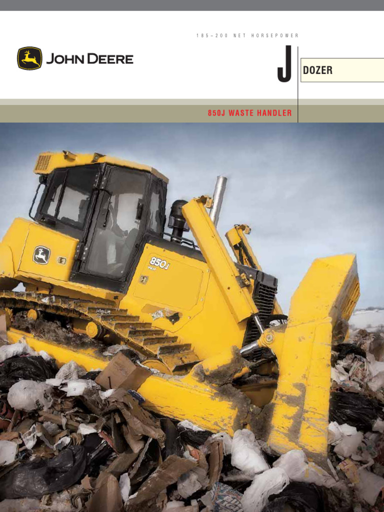 John Deere 850J Dozer Specifications | PDF | Manufactured Goods | Vehicles