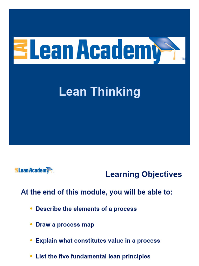 Lean Thinking | PDF