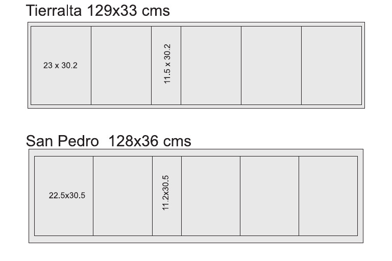 Medidas Pantallas San Pedro y Tierralta | PDF
