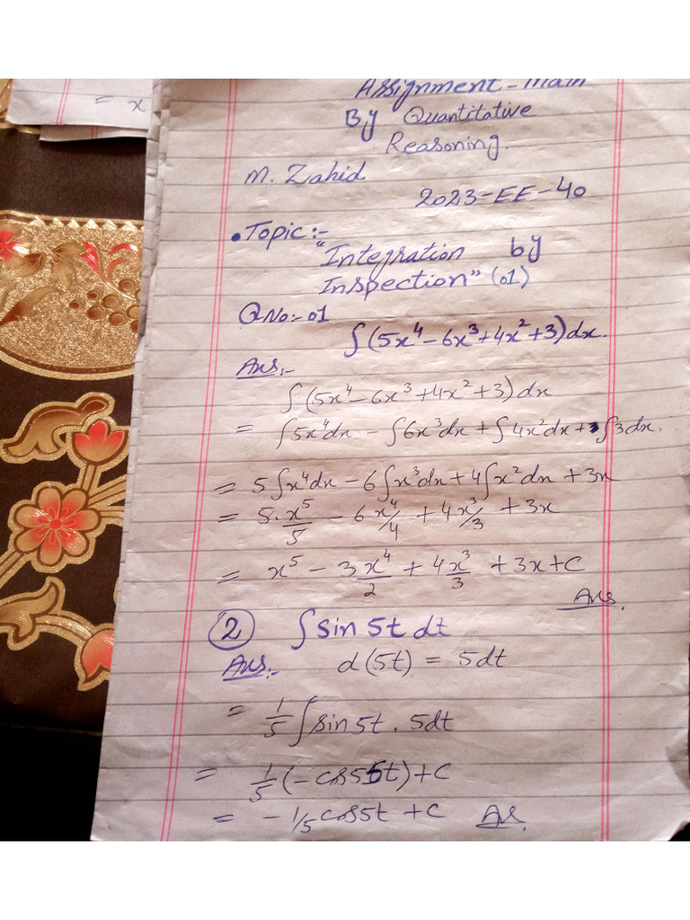 Integration by Inspection | PDF