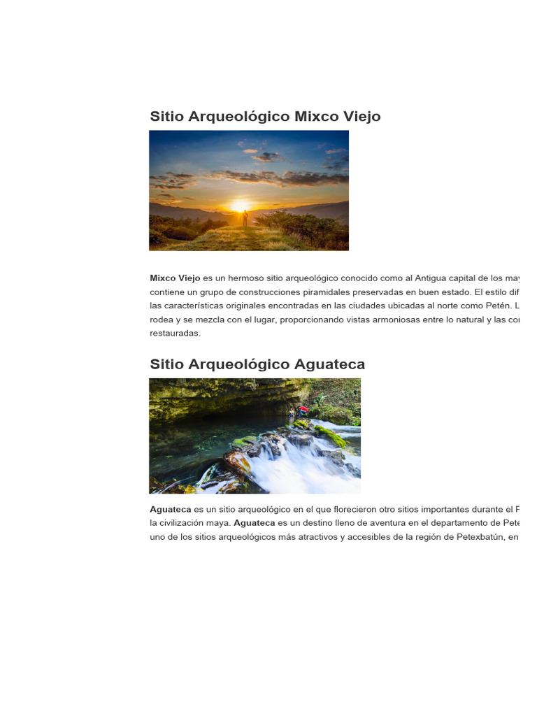 Sitio Arqueológico Mixco Viejo | PDF | Civilización maya | Pueblos ...