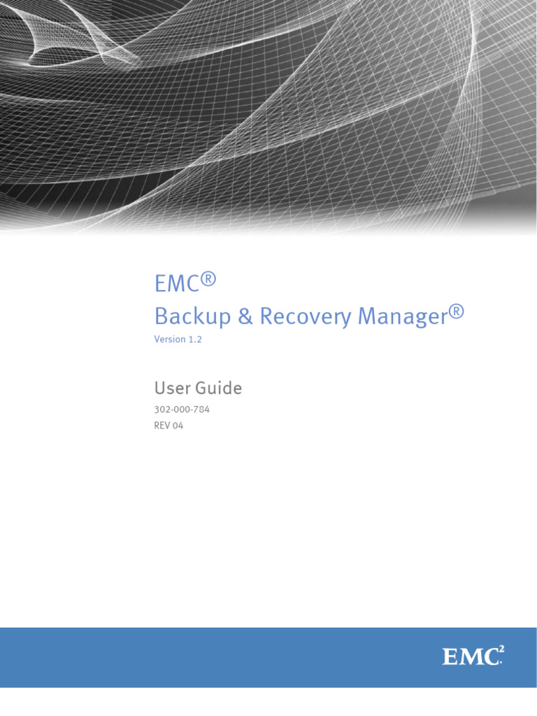 Backup & Recovery Manager | PDF | Public Key Certificate | Backup