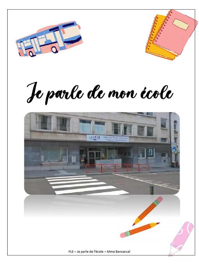 Mon école et ma journée typique | PDF | Instruments d'écriture