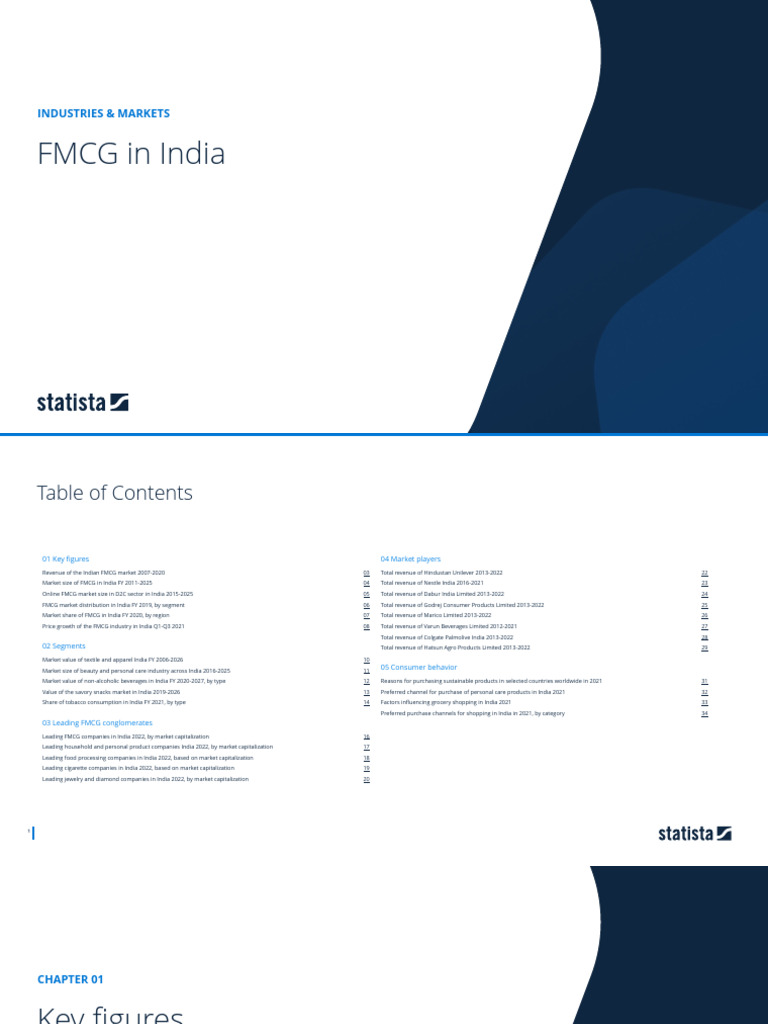 Indian FMCG Market Overview 2020-2025 | PDF | Fiscal Year | Economies