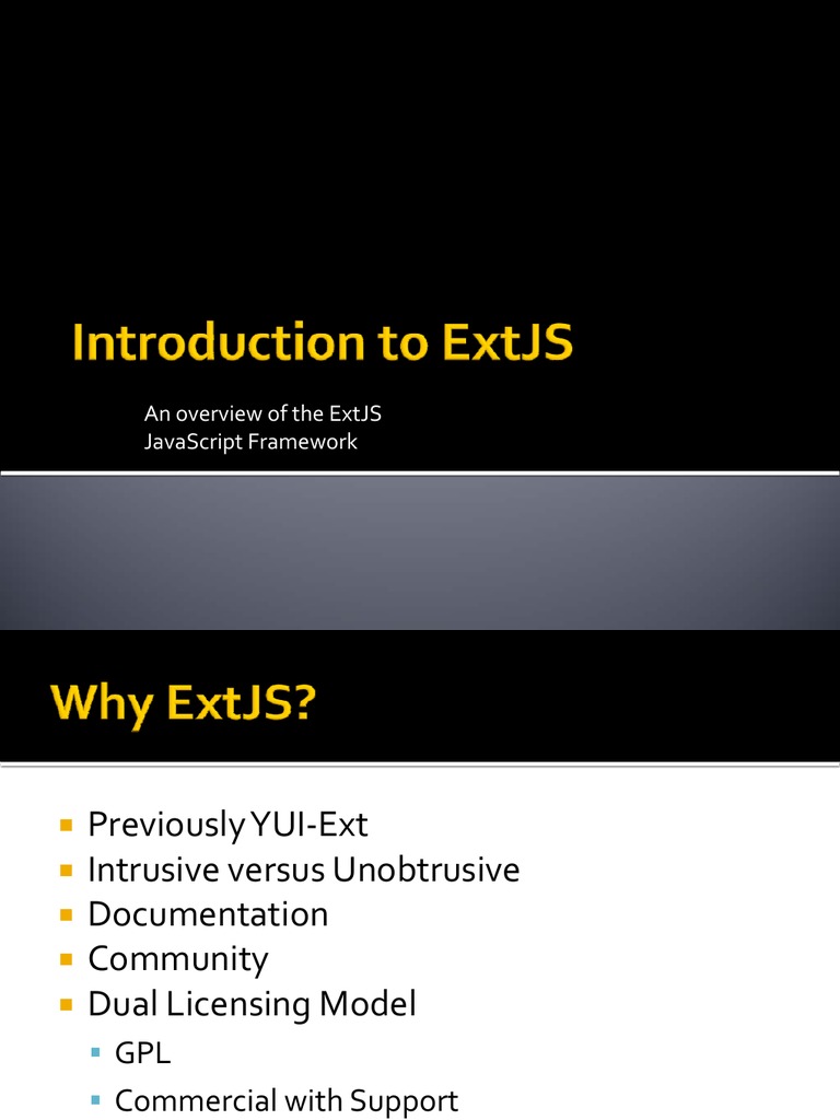 Extjs Presentation | PDF