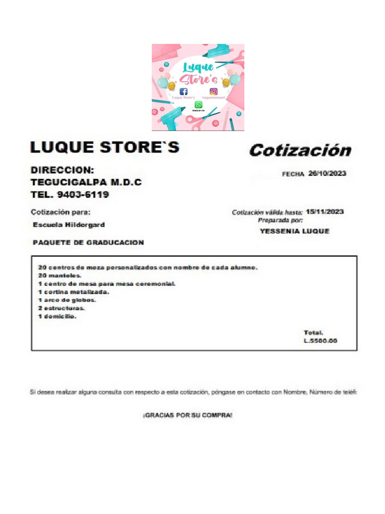 Luque Stores | PDF