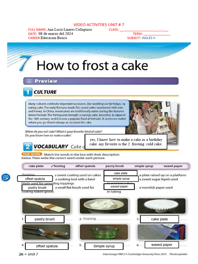 Archivo 20242recupereciones Ingles 115420 2rrrrrty | PDF | Cakes ...