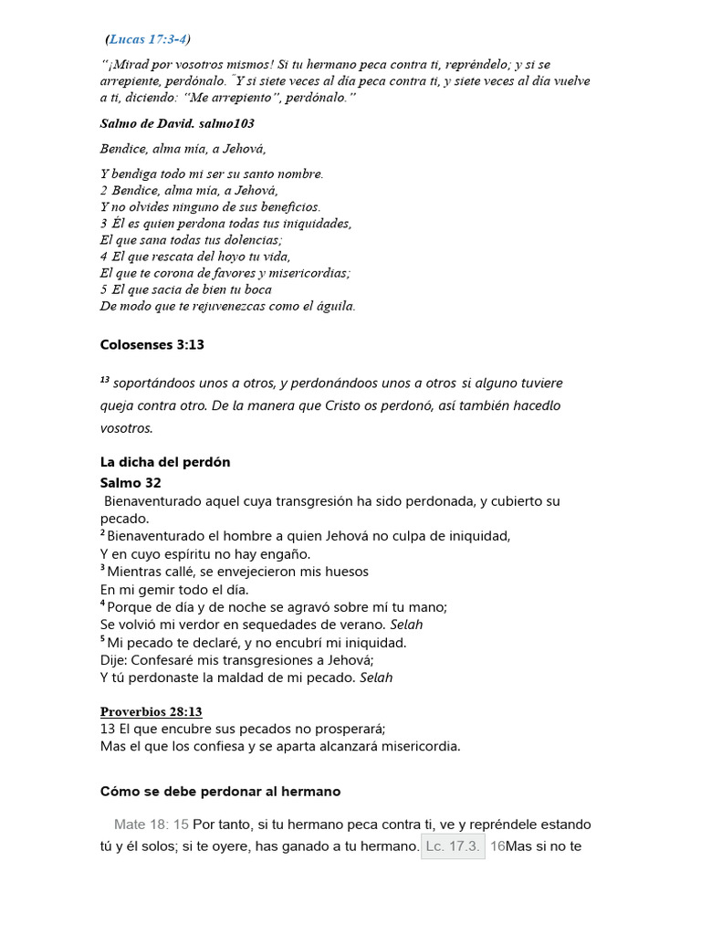 Lucas 17 | PDF | Pecado | Creencia religiosa y doctrina