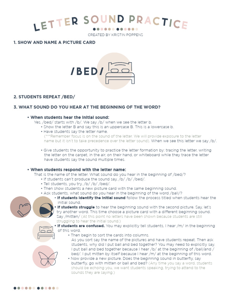 Letter Sound Intervention Guide | PDF | Letter Case | Cognition