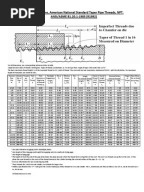 ASME B1.20.1 Threaded Fittings Spec | Pipe (Fluid Conveyance)
