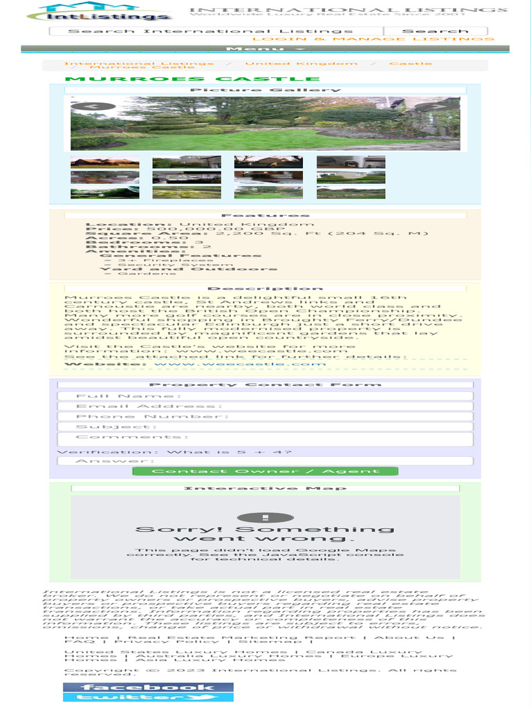 Murroes Castle - United Kingdom Property Details | PDF