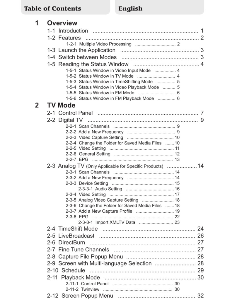 WinFast PVR2 English | PDF | Video | Television