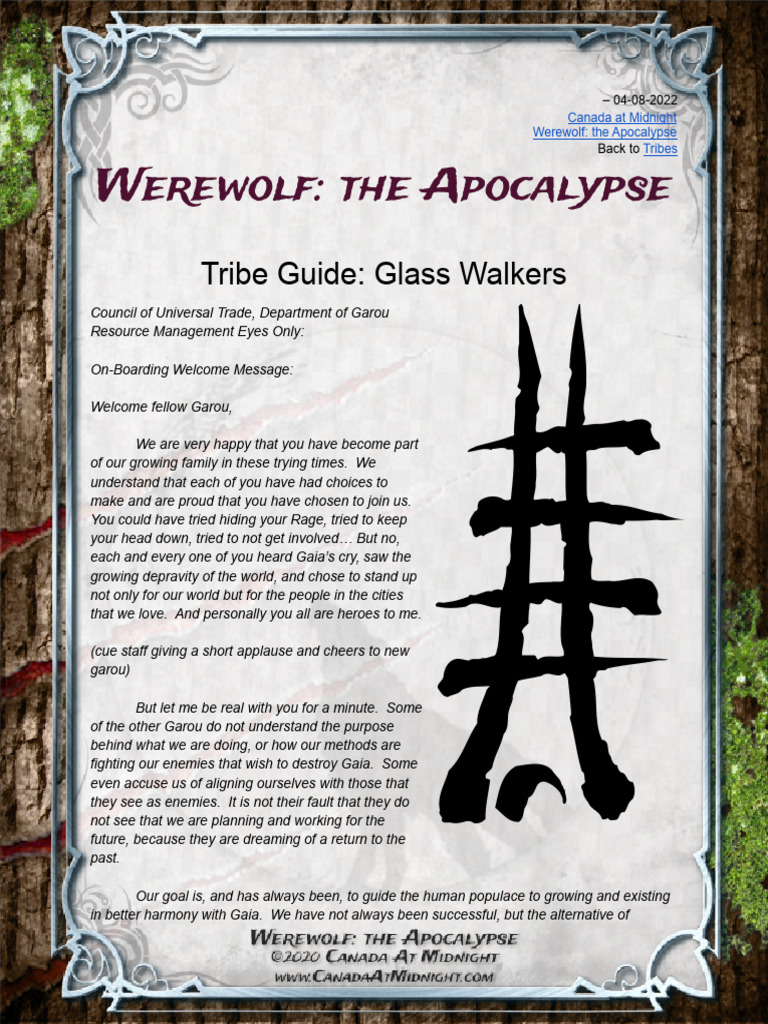 Glass Walkers Tribe Guide Overview | PDF | History