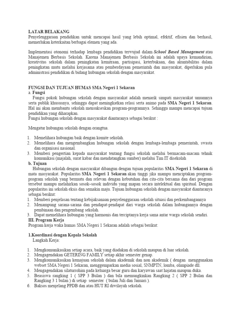 HUMAS | PDF | Ilmu Sosial