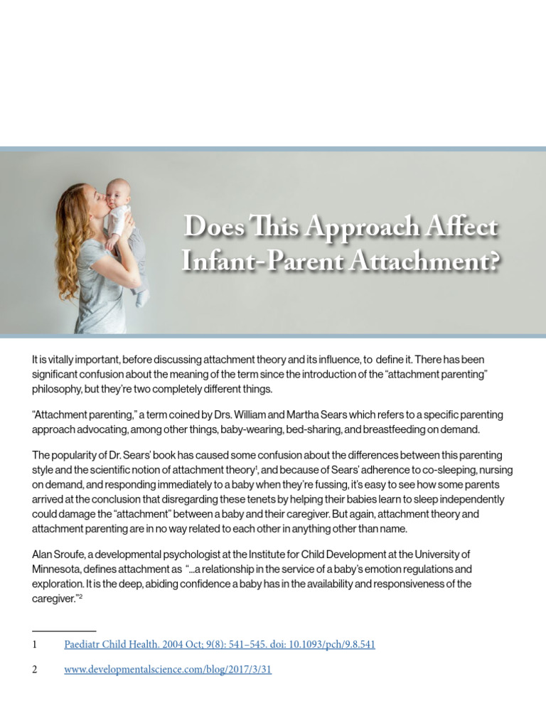 Does This Approach Affect Infant-Parent Attachment | PDF | Attachment ...