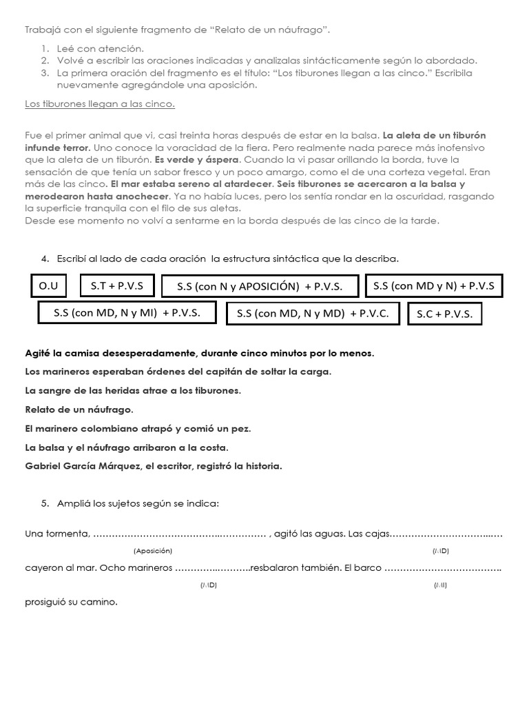 Repaso Sintaxis | PDF