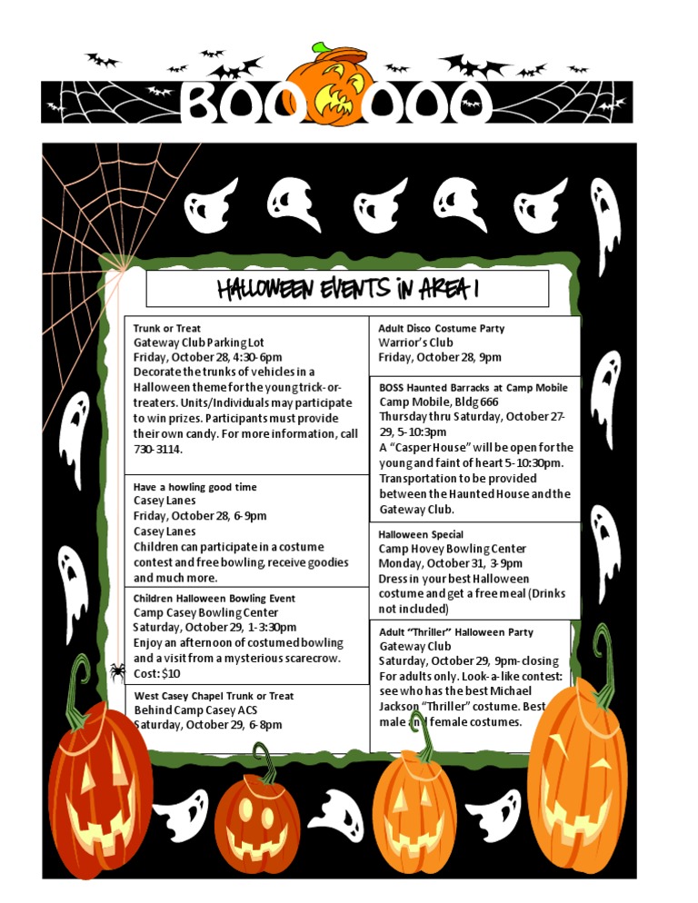 Halloween Events for Kids and Adults | PDF | Home & Garden