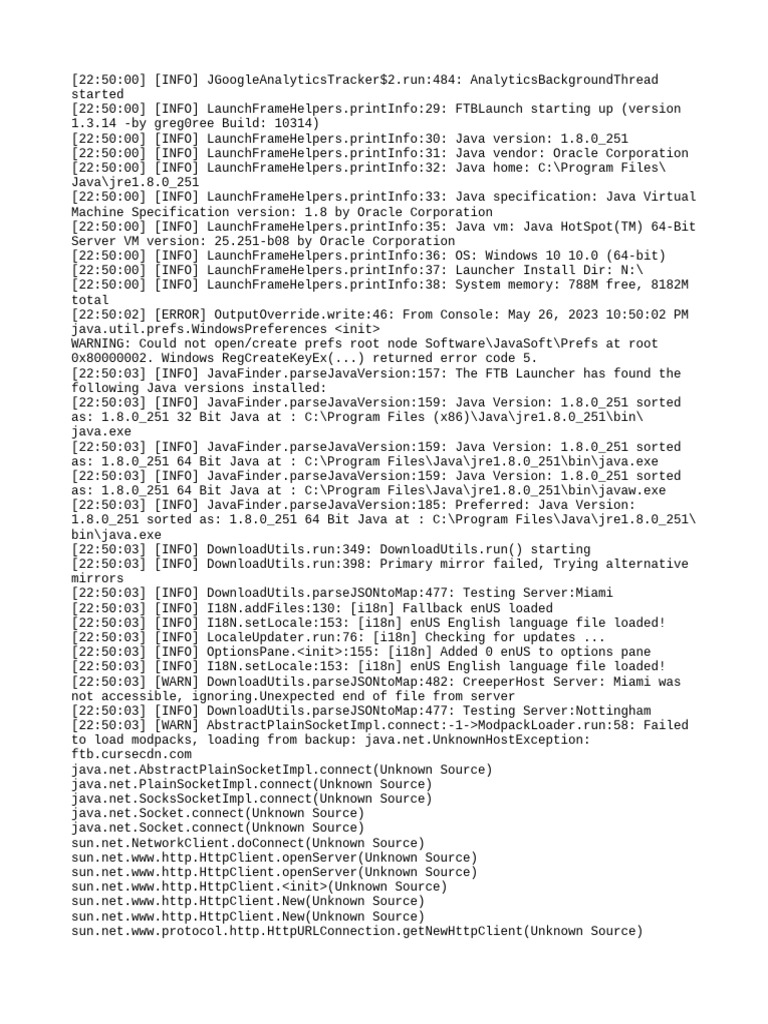 FTBLauncherLog | PDF | Virtual Machine | Java (Programming Language)