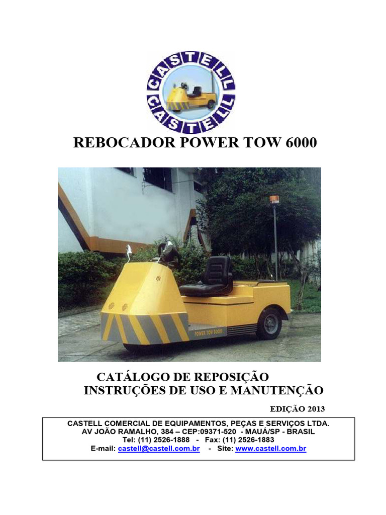 Manutenção do Rebocador Power Tow 6000 | PDF | Freio | Pneu