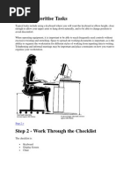 VDU Workstation Risk Assessment Checklist | PDF | Computer Keyboard | Chair