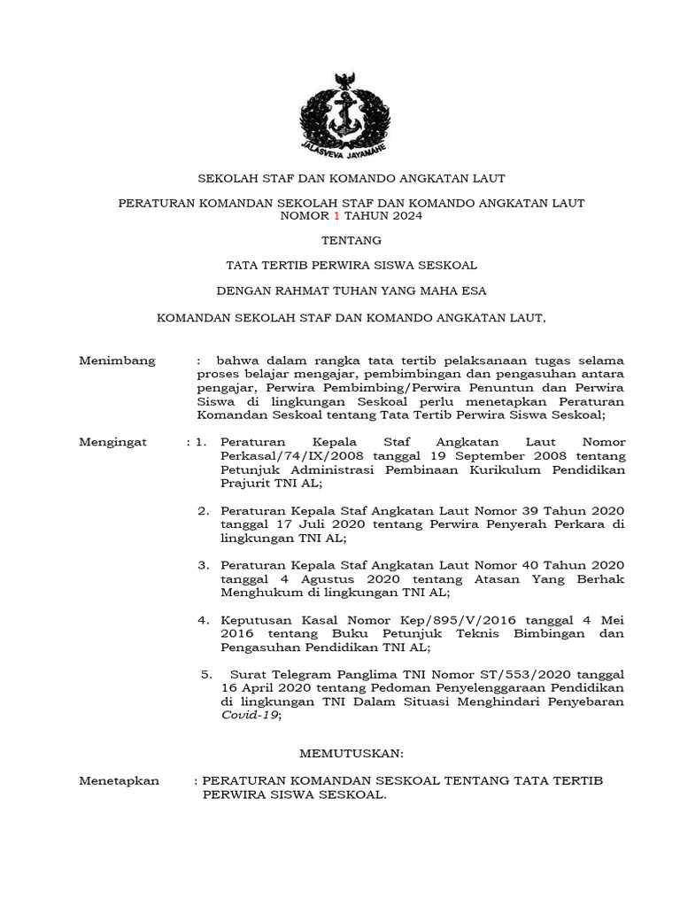 Perdan Tatib 2024 | PDF