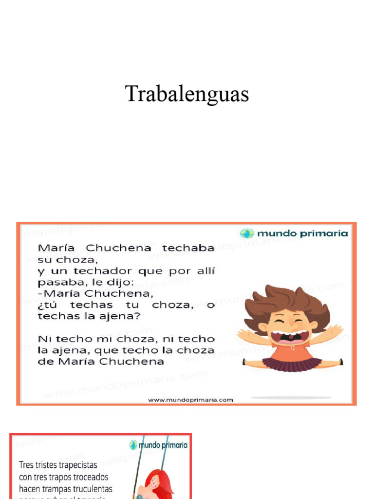 Trabalenguas | PDF