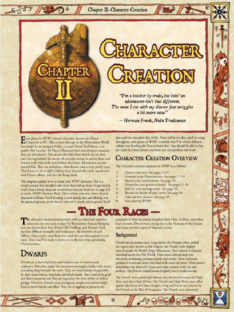 Character Creation | PDF