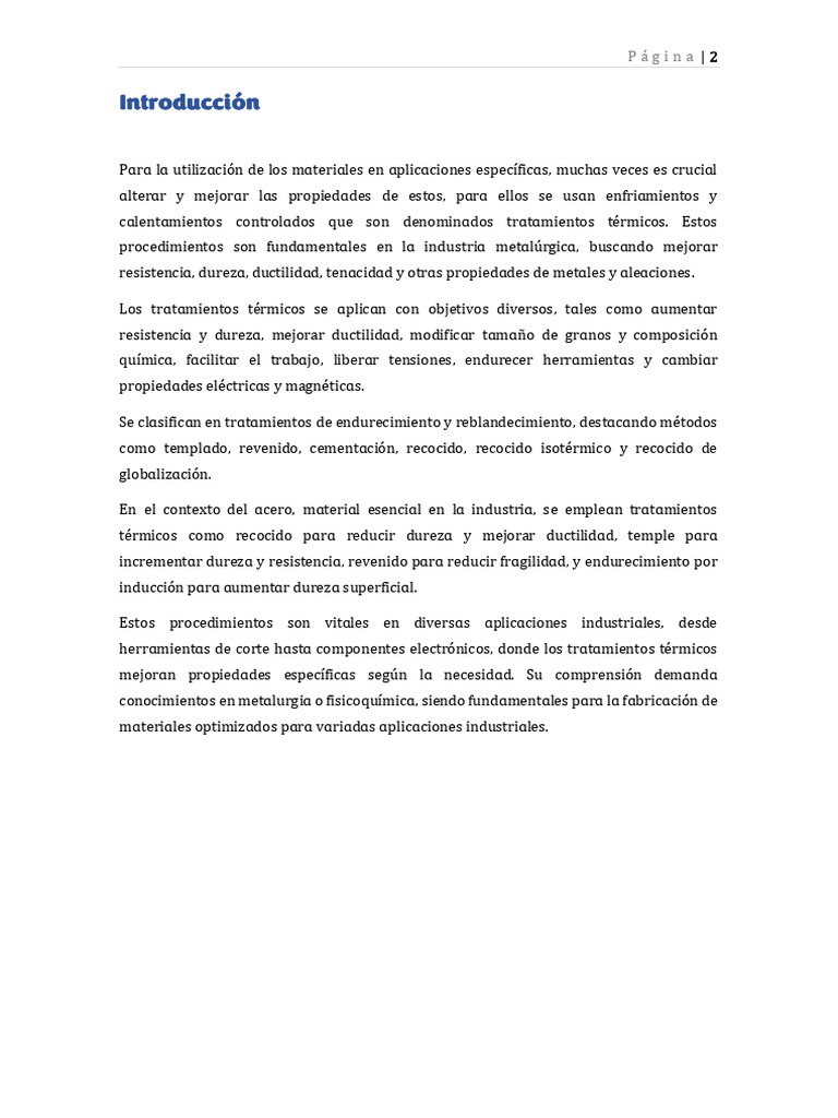 Práctica 4 | PDF | Acero | Tratamiento a base de calor
