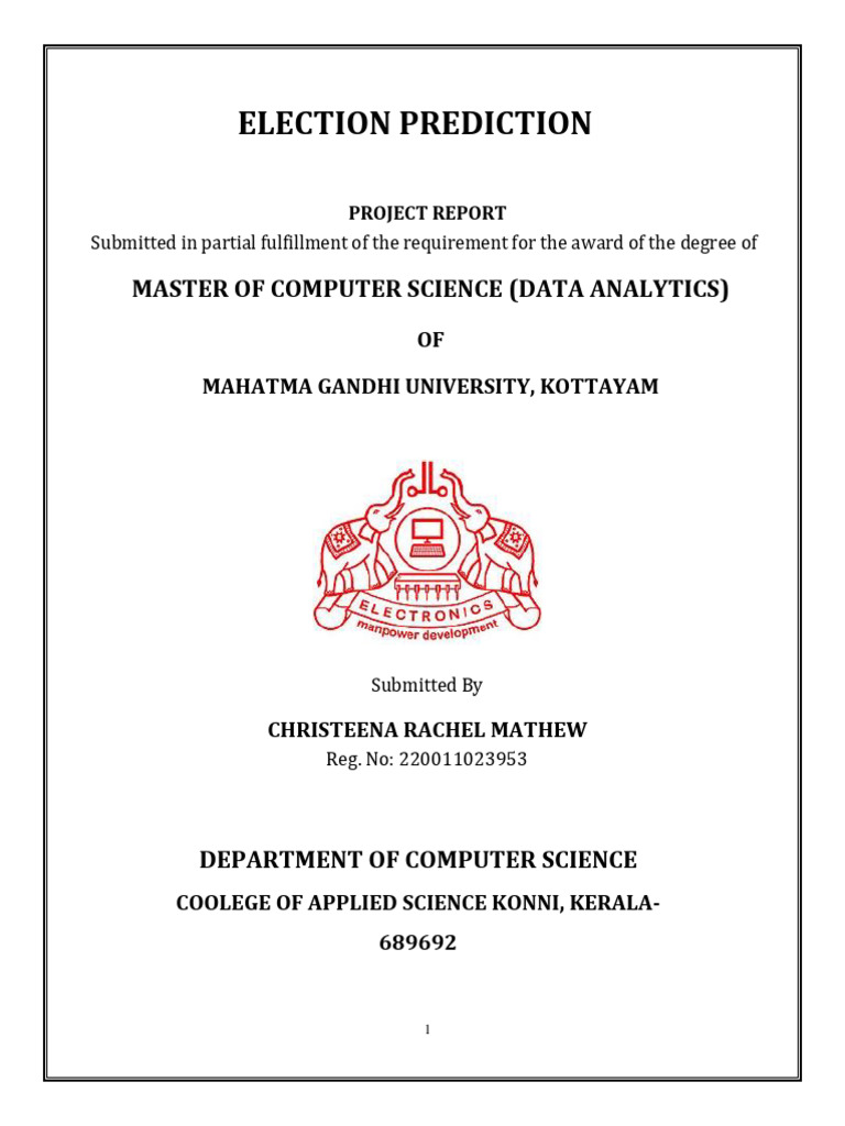 Election Prediction Projectfinal | PDF | Python (Programming Language ...