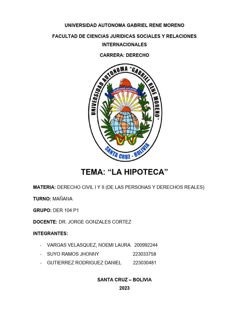 TEMA 18_ LA HIPOTECA | PDF