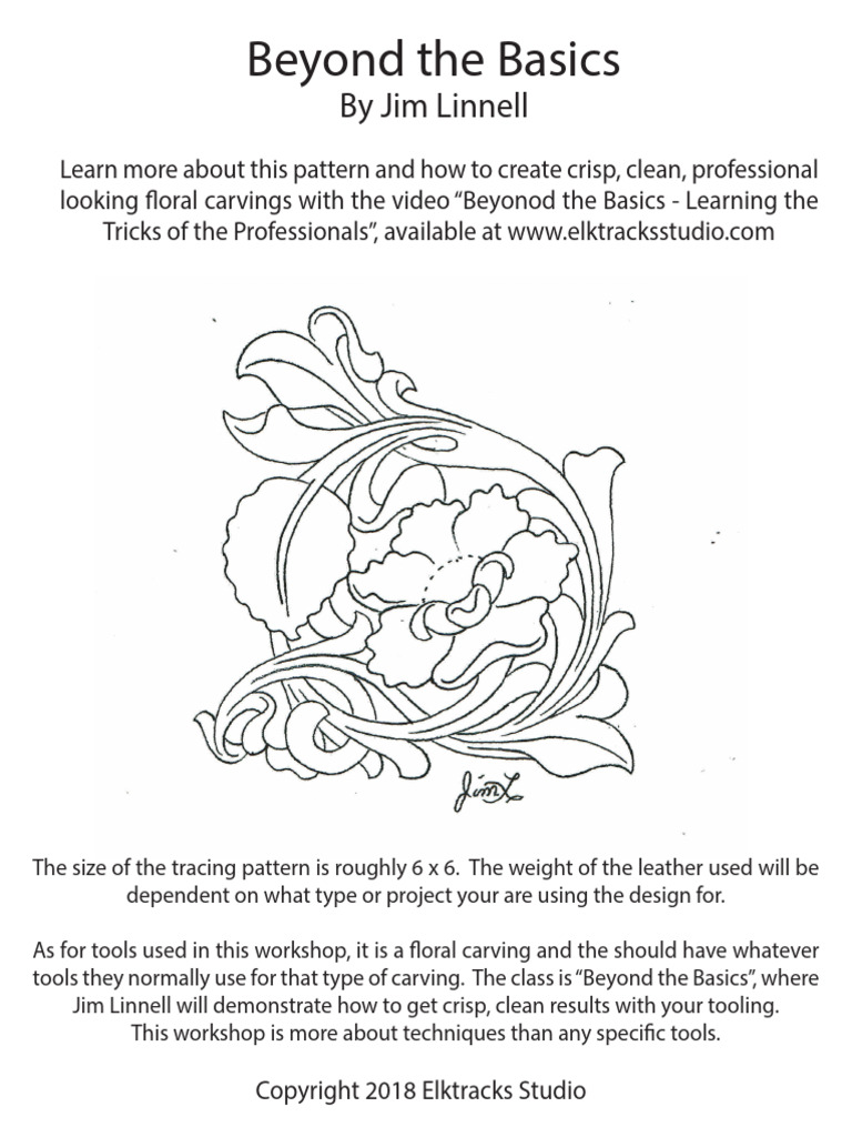 Free Leathercraft Pattern Beyond The Basics Carving Workshop | PDF
