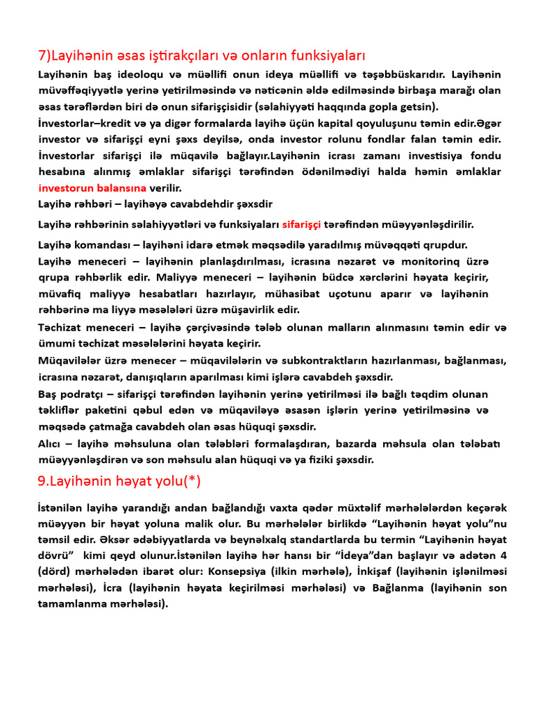 Layihe Imtahan | PDF