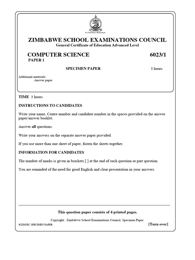A-Levels Computer Science Exemplar | PDF | Information Technology ... A-Levels Computer Science Exemplar | PDF | Information Technology ...