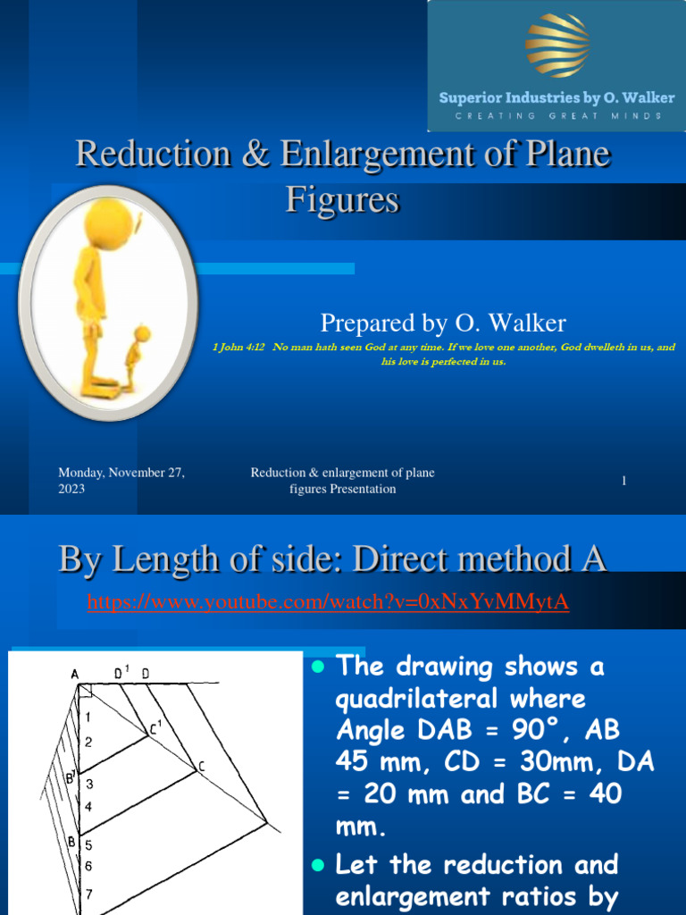 Reduction & Enlargement of Plane Figures | PDF | Area | Euclidean Plane ...